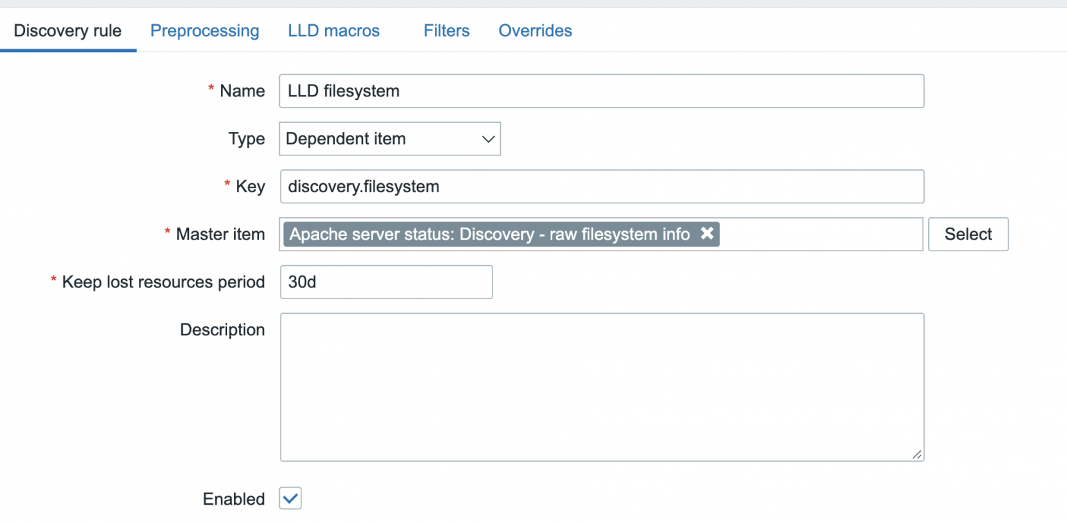 Low-Level Discovery with Dependent items - Zabbix Blog